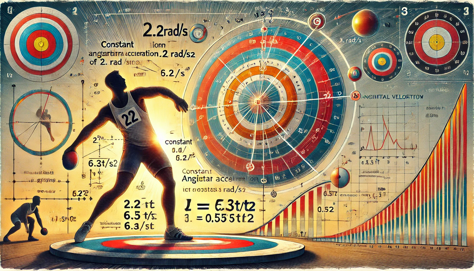 Un lanciatore del disco parte da fermo e comincia a - Schout